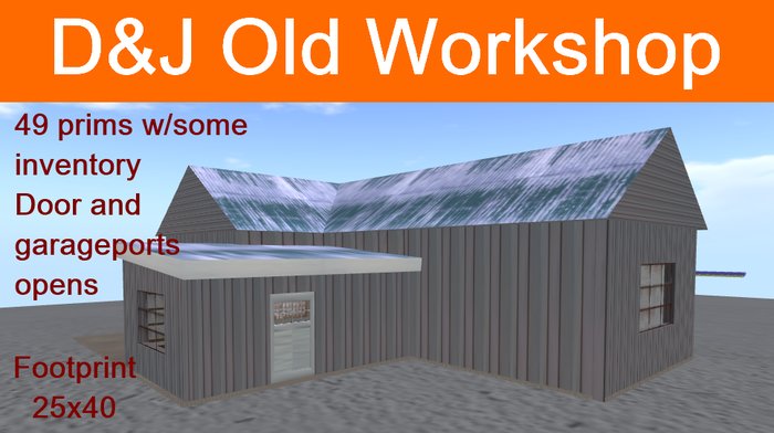 Second Life Marketplace - D&J Old Workshop (Boxed)